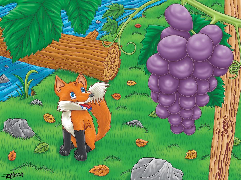 Kids Moral Story The Fox And The Grapes NG Thoughts
